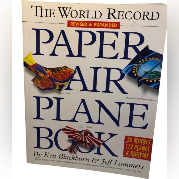 Toys | The World Record Paper Airplane Book Paper Airplanes By ...